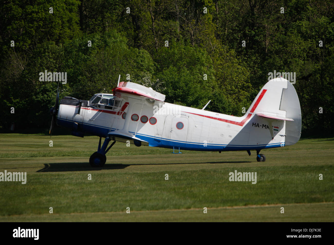 Antonov AN2 Russion transport biplane aircraft at a Shuttleworth ...