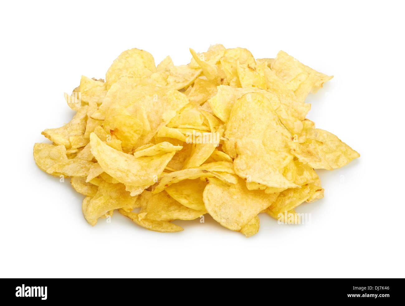 Potato chips isolated Stock Photo - Alamy