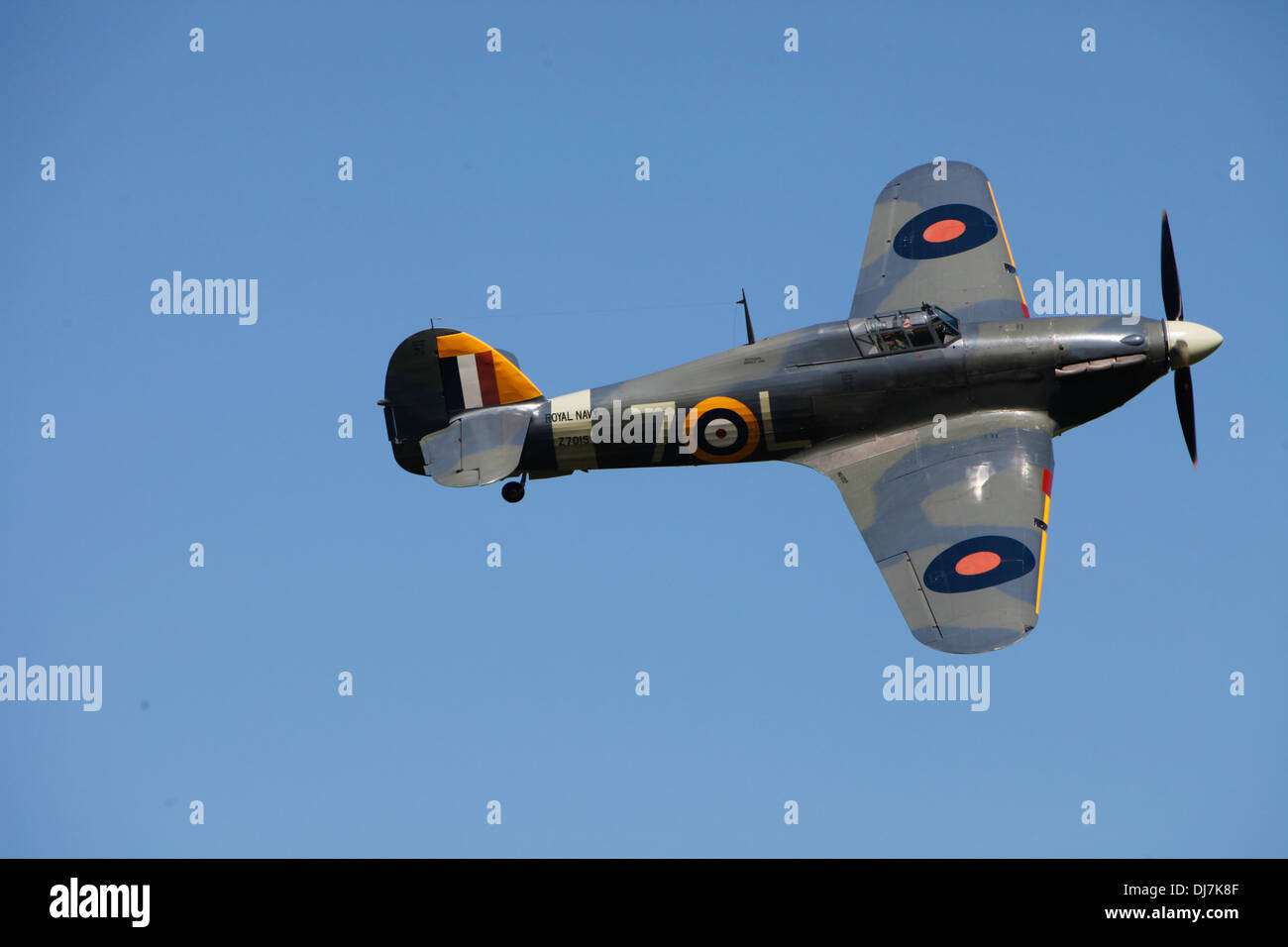 A Sea Hurricane ex-RAF aircraft at a Shuttleworth Collection air ...