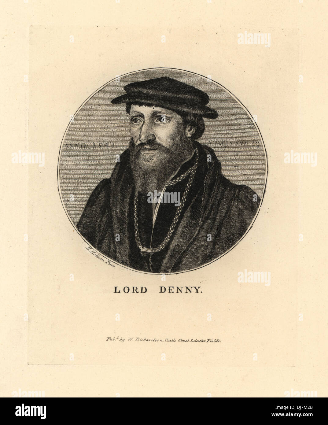 Lord Sir Anthony Denny, 1541 Stock Photo - Alamy