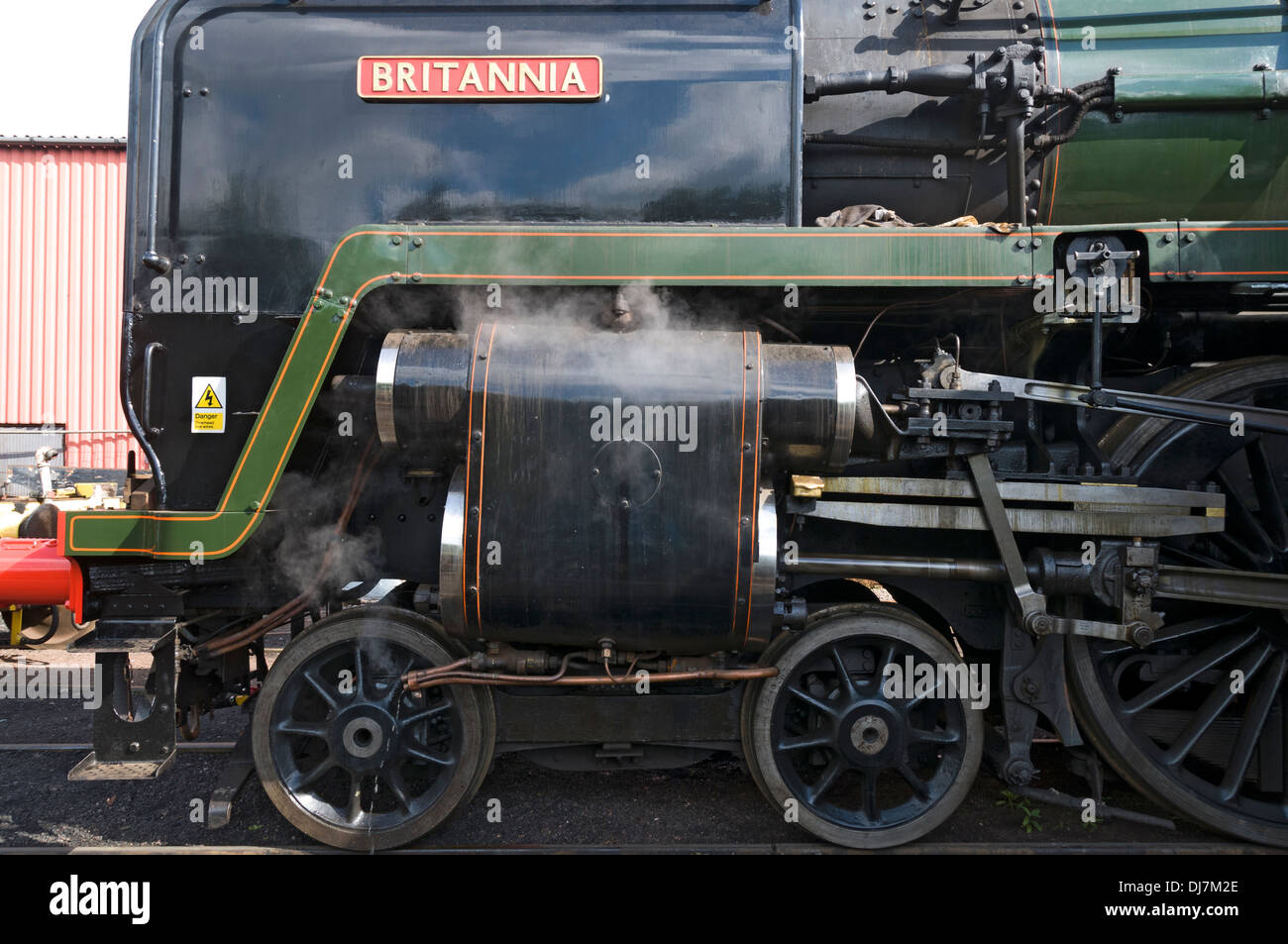 BR standard class 7 70000 Britannia steam locomotive at Crewe Stock ...