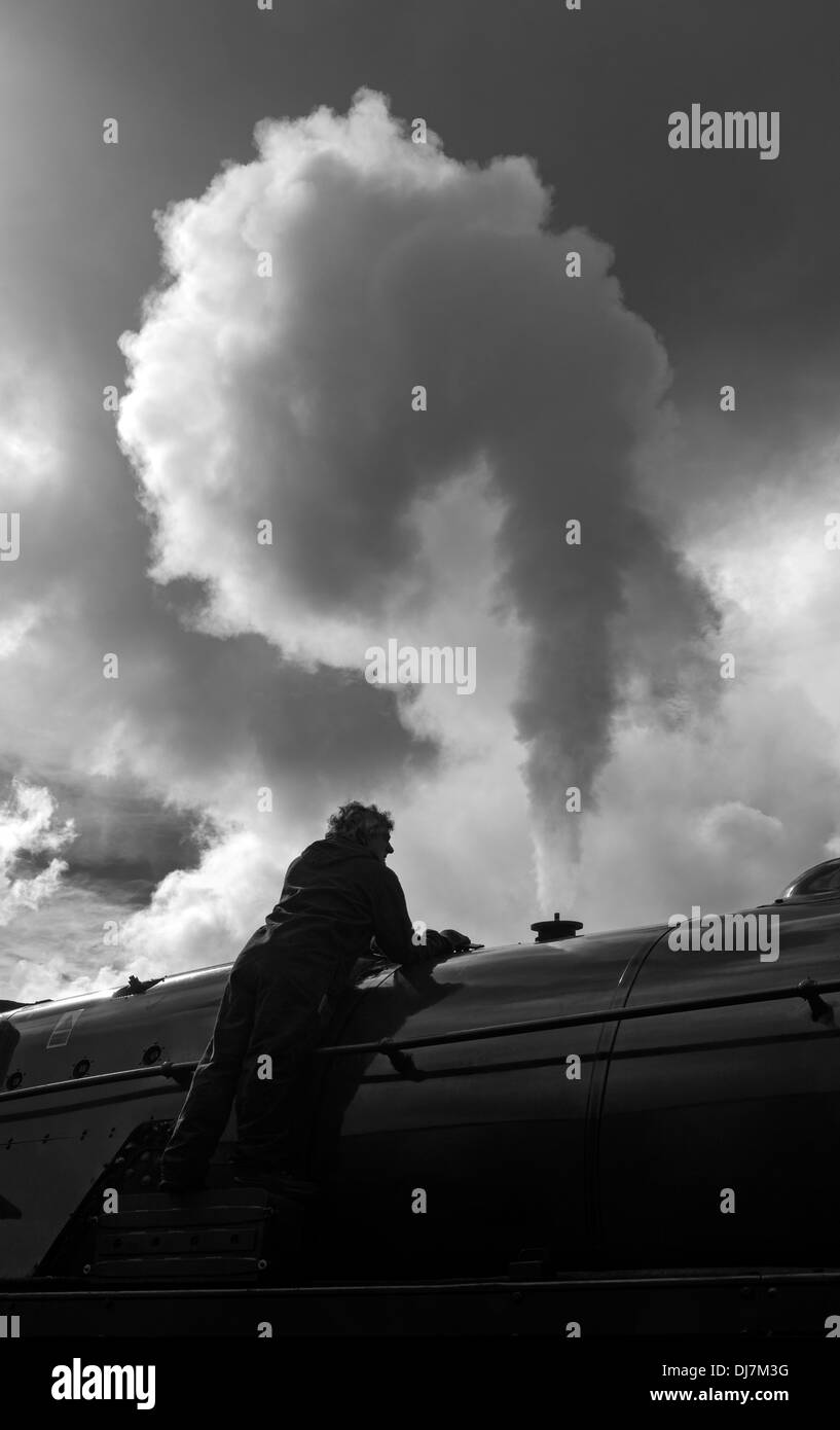 Technician adjusting the pressure relief safety valve on a steam ...