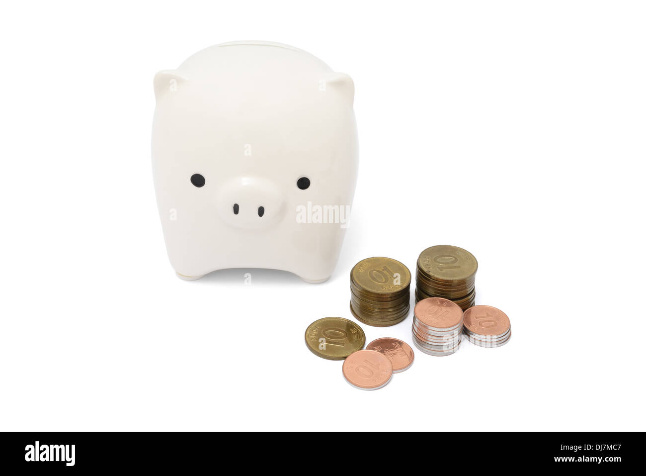 Piggy bank coin credit Cut Out Stock Images & Pictures - Alamy