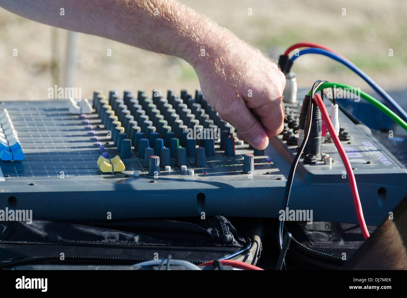 Outdoor DJ Mixing Stock Photo - Alamy