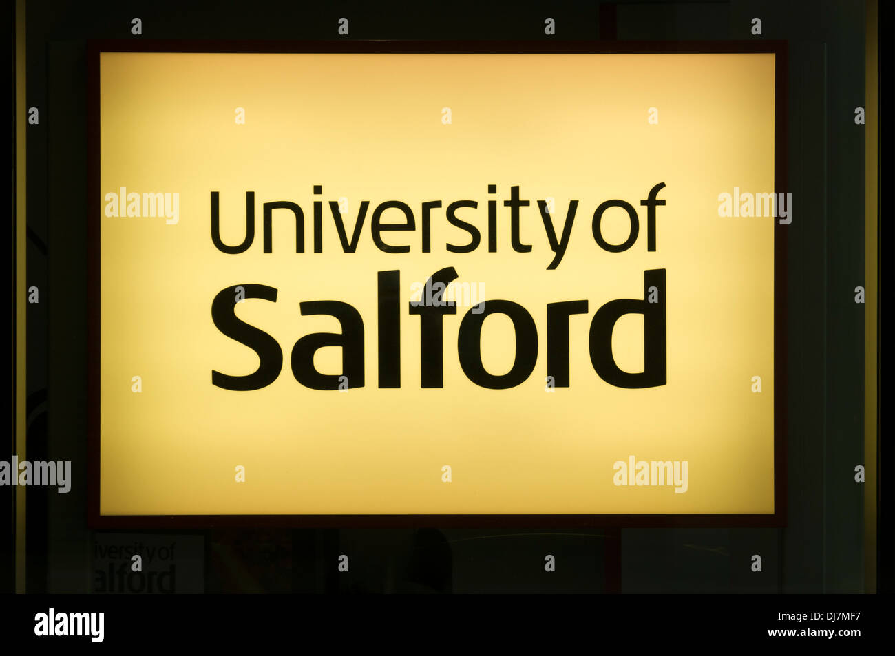 The university of salford logo hi-res stock photography and images - Alamy