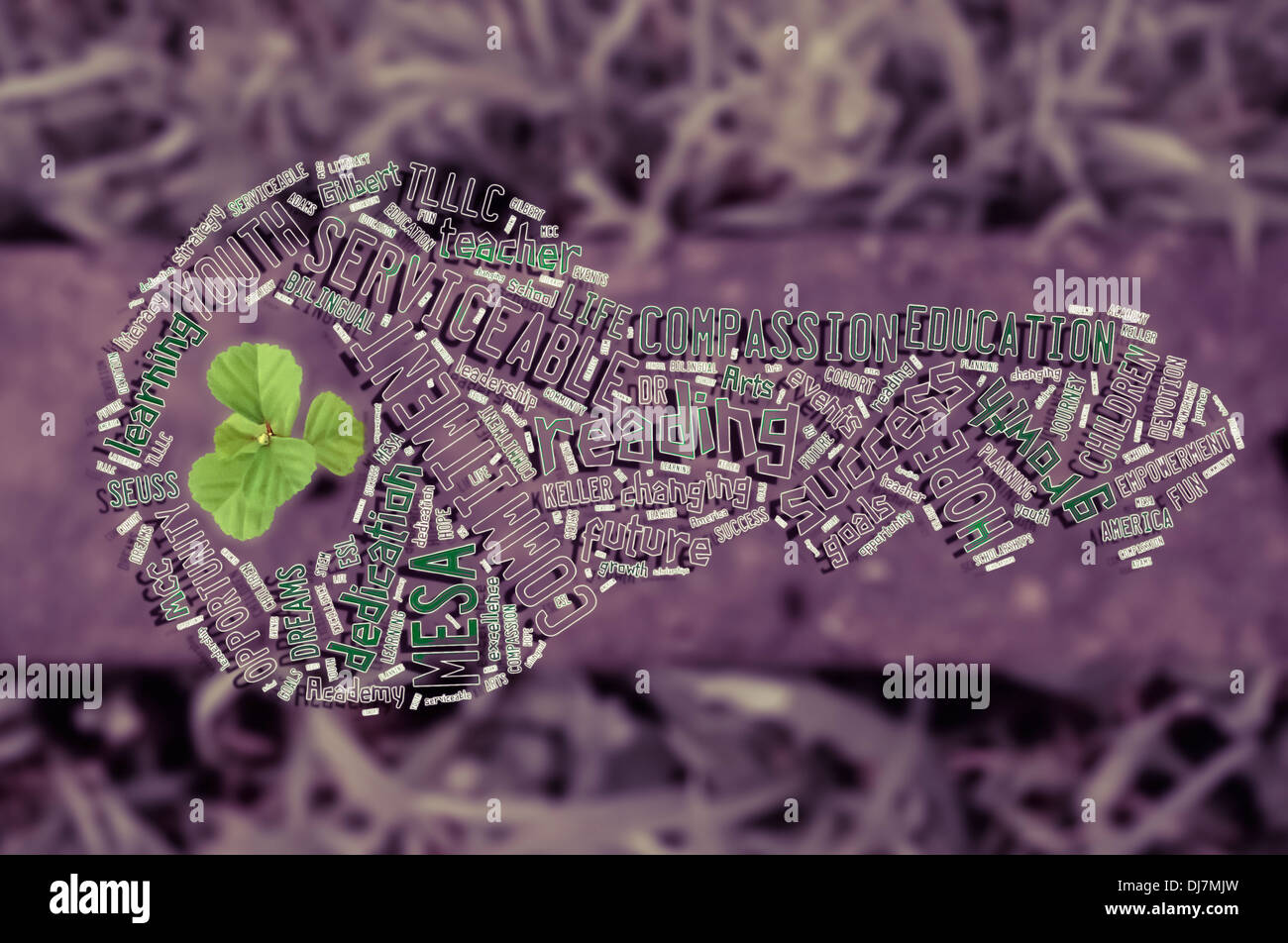 Key Concept with Words Stock Photo - Alamy