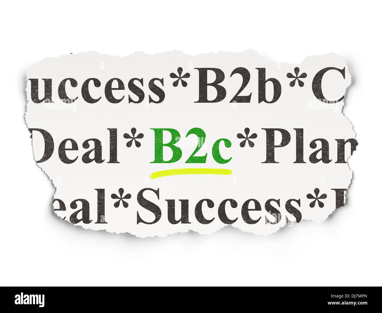 Business concept: B2c on Paper background Stock Photo - Alamy