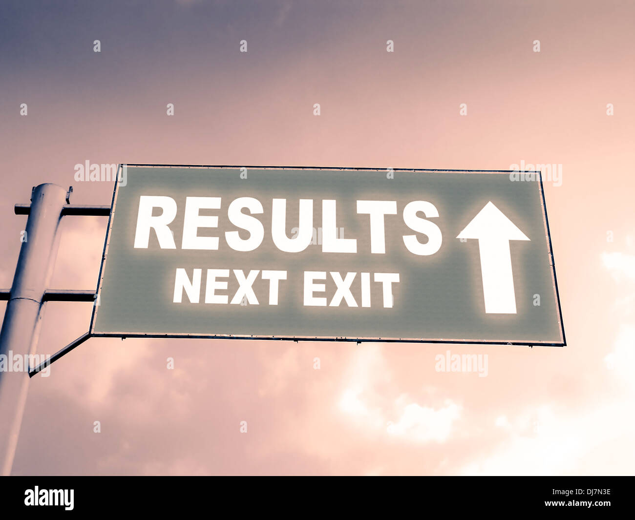 Notice board showing solution next exit hi-res stock photography and ...