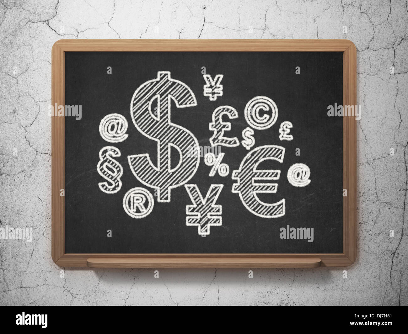 Advertising concept: Finance Symbol on chalkboard background Stock ...