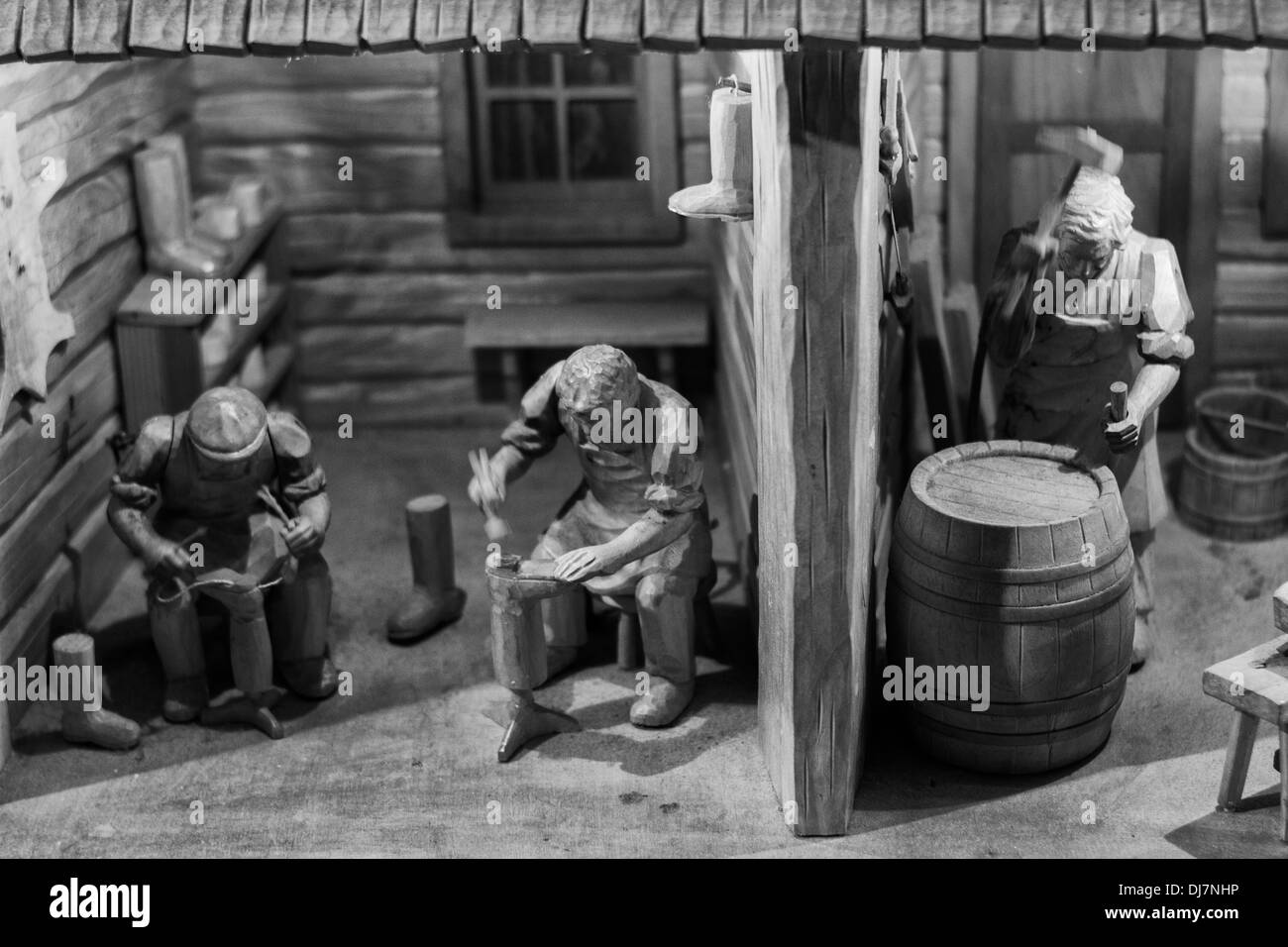 Barrel maker Black and White Stock Photos & Images - Alamy