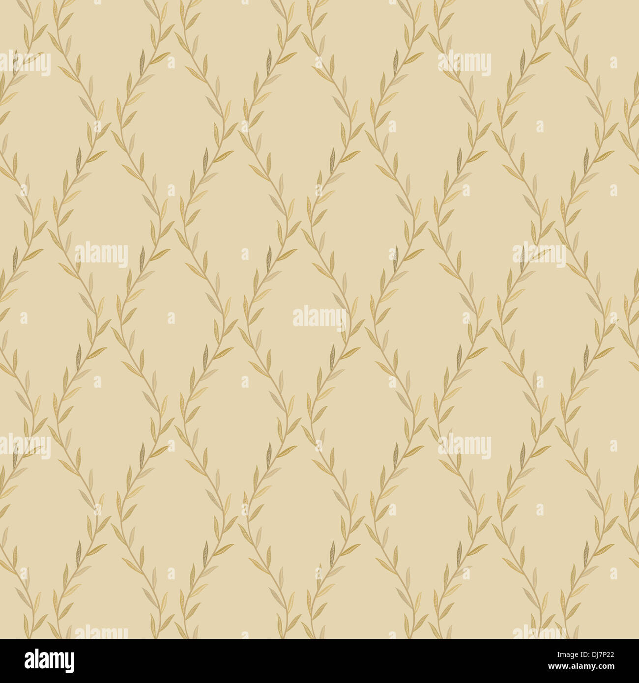 Seamless Vintage Leaves Pattern Stock Photo - Alamy