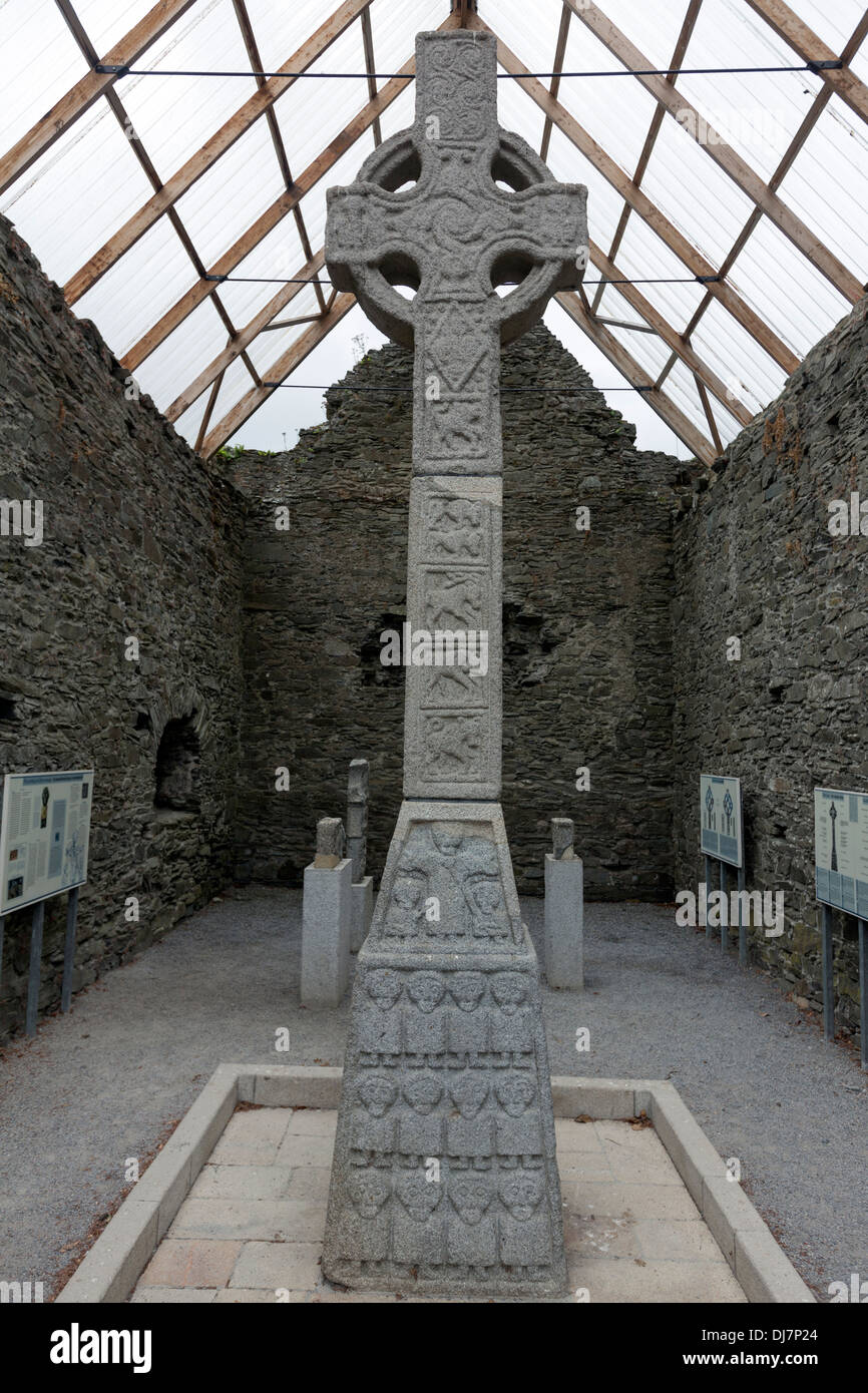 Second tallest high cross in Ireland with biblical scenes Stock Photo ...