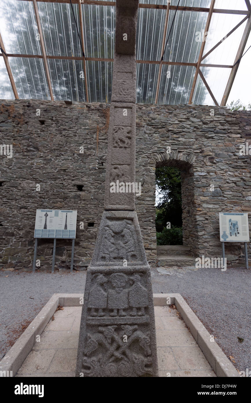 Second tallest high cross in Ireland with biblical scenes Stock Photo ...