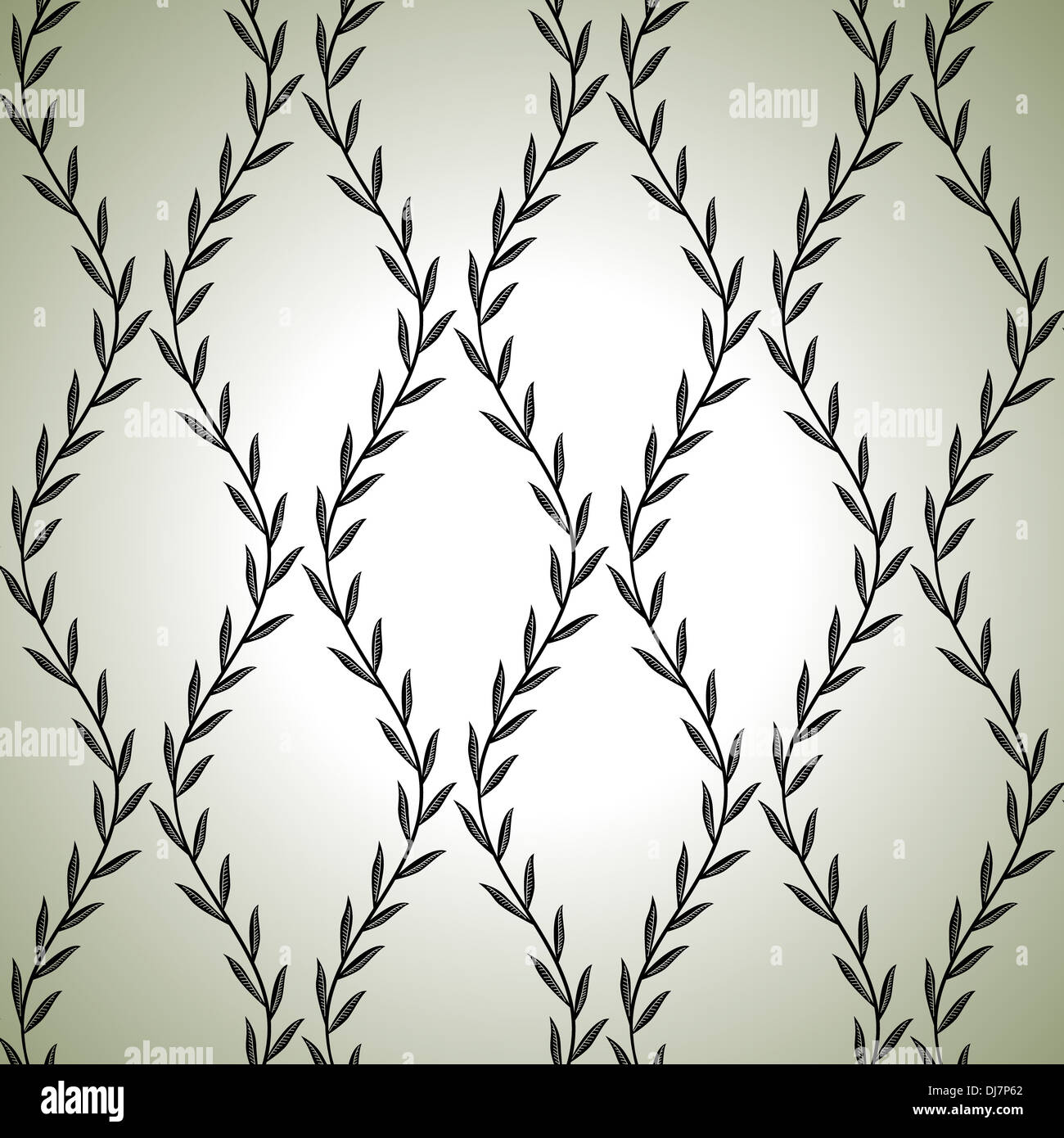 Black Floral Pattern from Leaves Stock Photo - Alamy