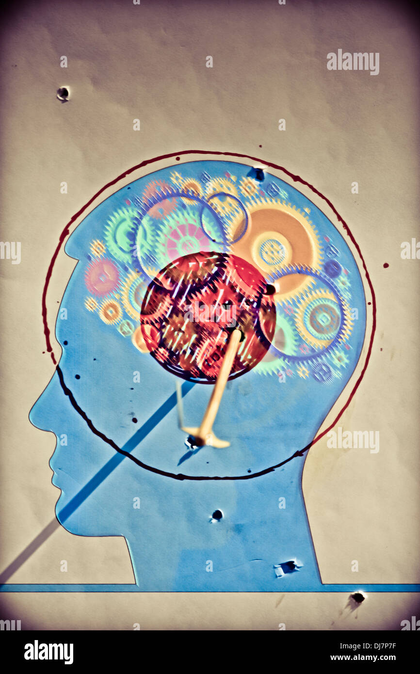 Archery Board, Shooting Targets, Human Brain Concept Stock Photo - Alamy