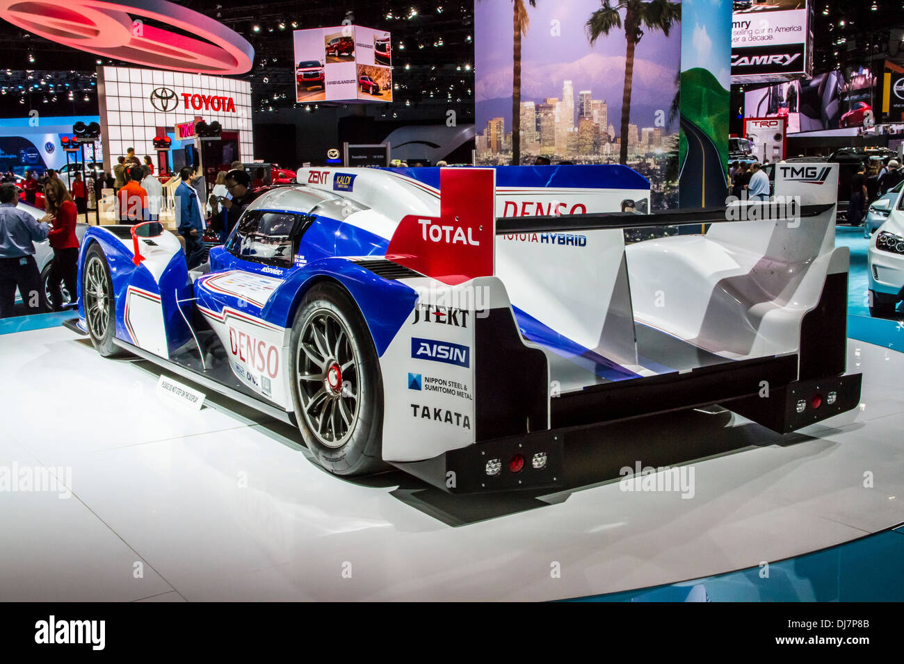 The Toyota Display at the 2013 Los Angeles Auto Show at the Los Angeles ...