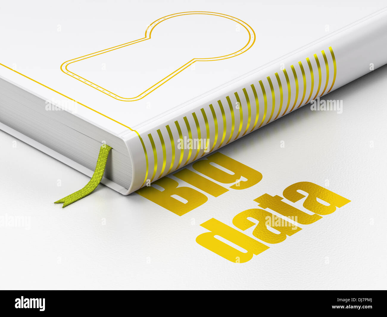 Data concept: book Keyhole, Big Data on white background Stock Photo ...