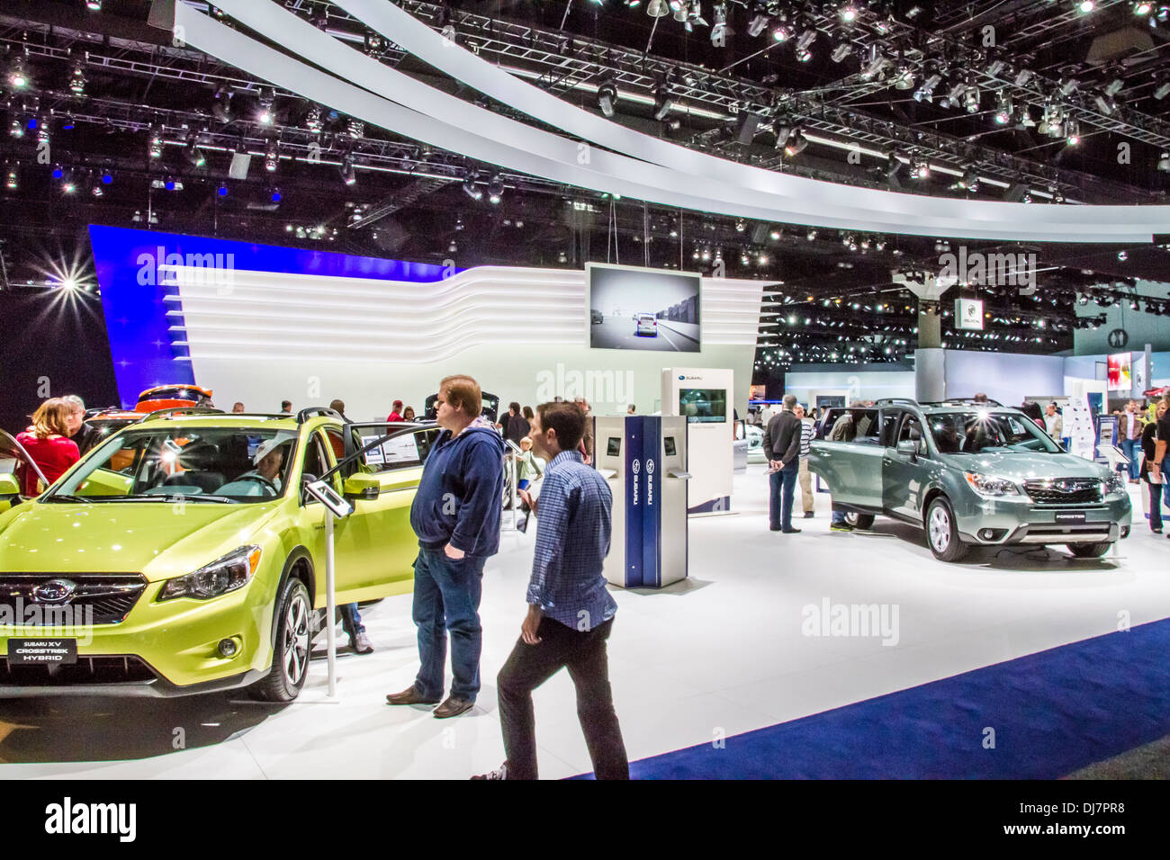 The Volvo display at the 2013 Los Angeles International Auto Show at ...