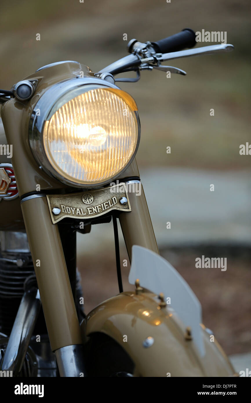 Royal Enfield Bullet vintage 1966 G2 engine India Stock Photo - Alamy