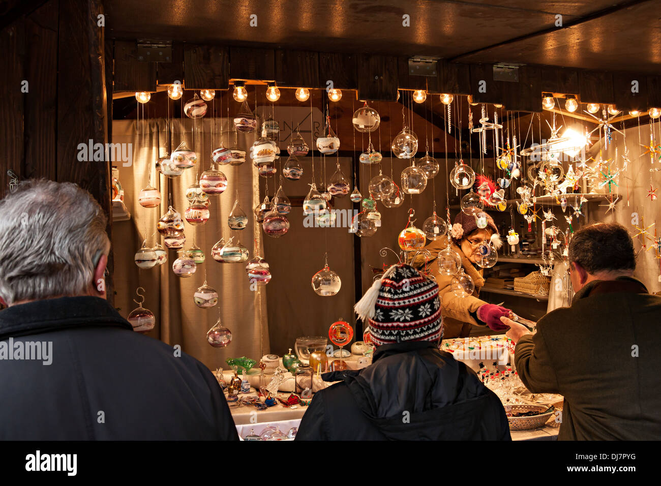 Christmas market decorations, Munich Germany Europe Stock Photo - Alamy