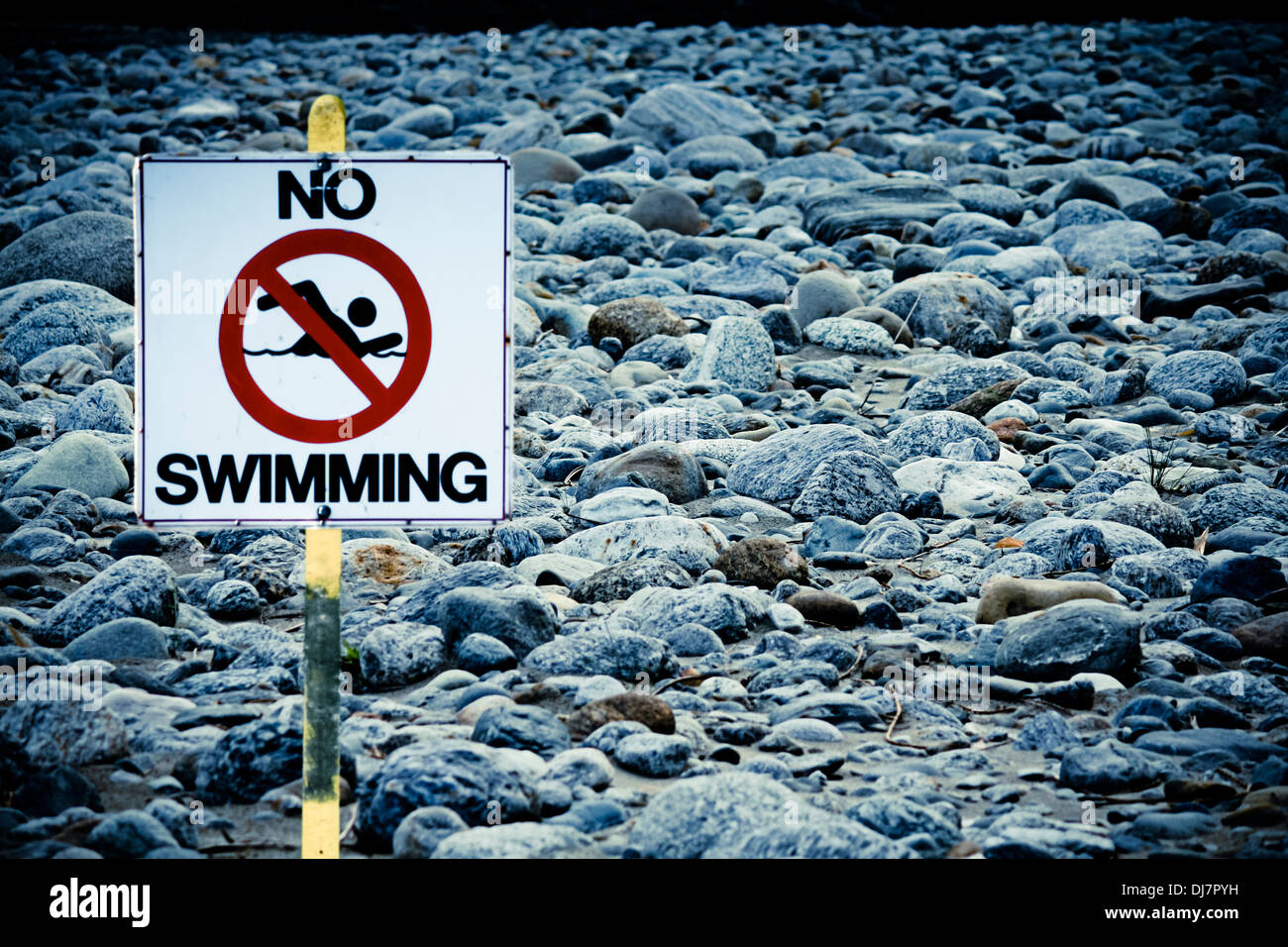 Signboard No Swimming at Noa-Dehing river, Namdapha, Arunachal Pradesh ...