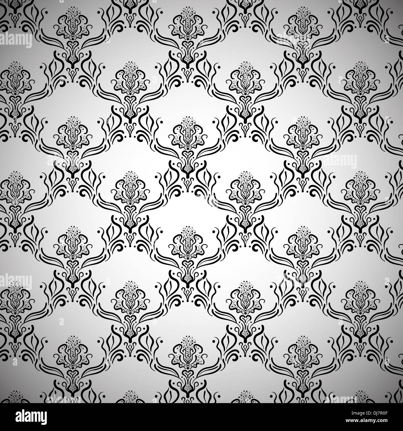 Elegant Stylized Black and White Royal Pattern Stock Photo - Alamy