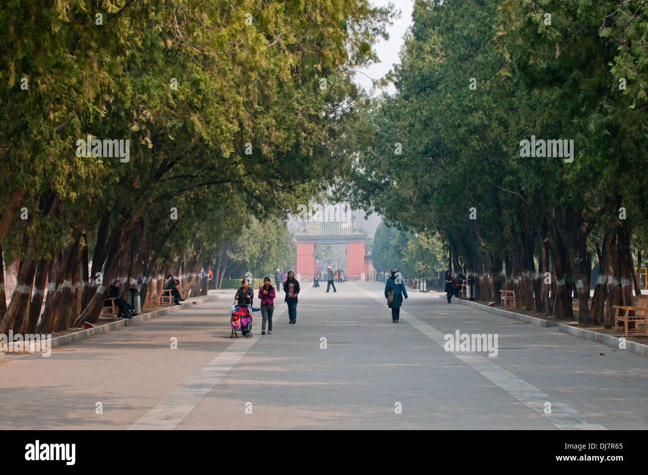 Temple of the Earth area (also called Ditan Park) in Beijing, China ...