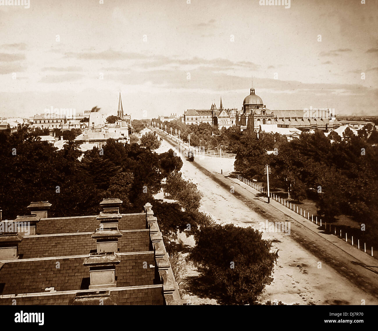North Terrace Adelaide Australia early 1900s Stock Photo - Alamy