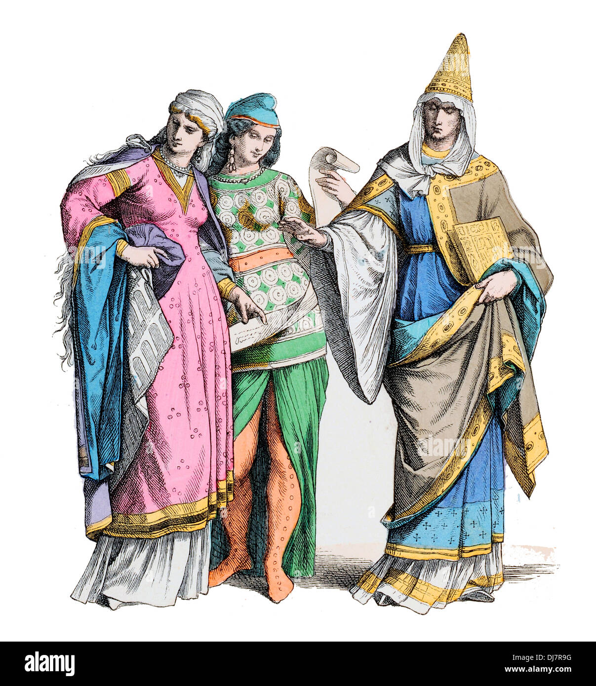 11th Century XI Norman Ladies Stock Photo - Alamy