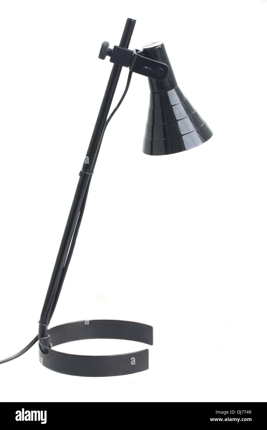 Vintage black desk lamp Cut Out Stock Images & Pictures - Alamy