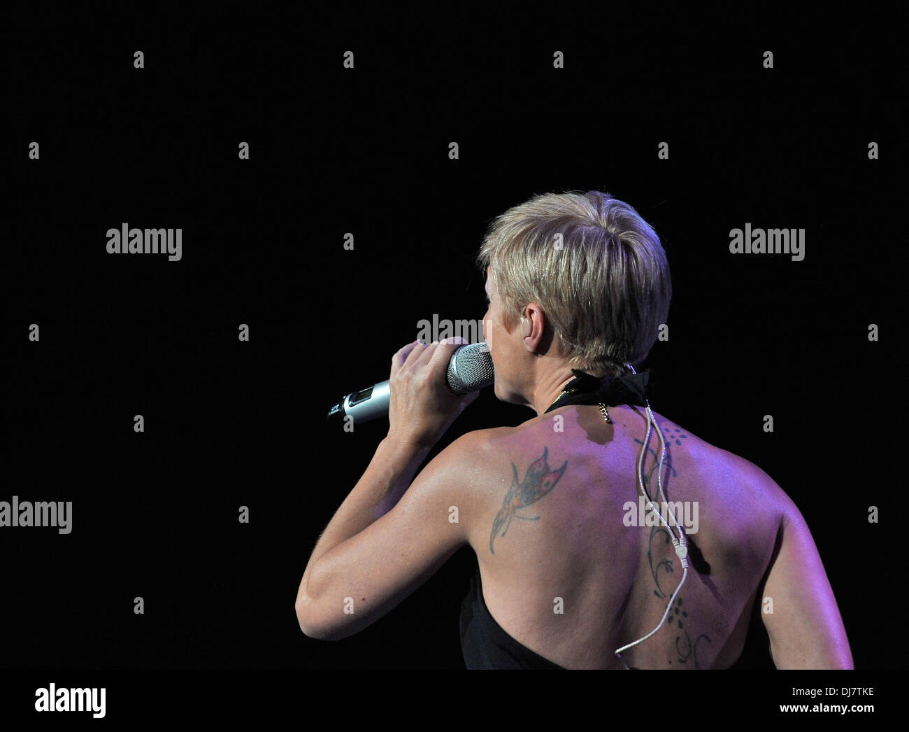 Berlin, Germany. 23rd Nov, 2013. Schlager singer Michelle sings during ...