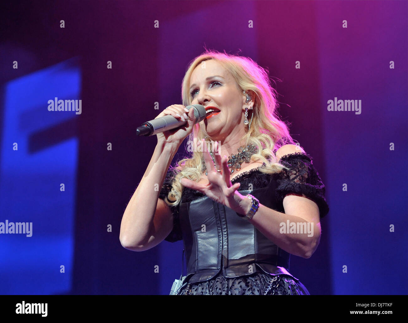 Berlin, Germany. 23rd Nov, 2013. Schlager singer Kristina Bach sings ...