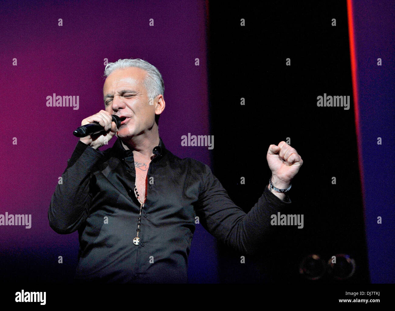 Berlin, Germany. 23rd Nov, 2013. Schlager singer Nino de Angelo sings ...