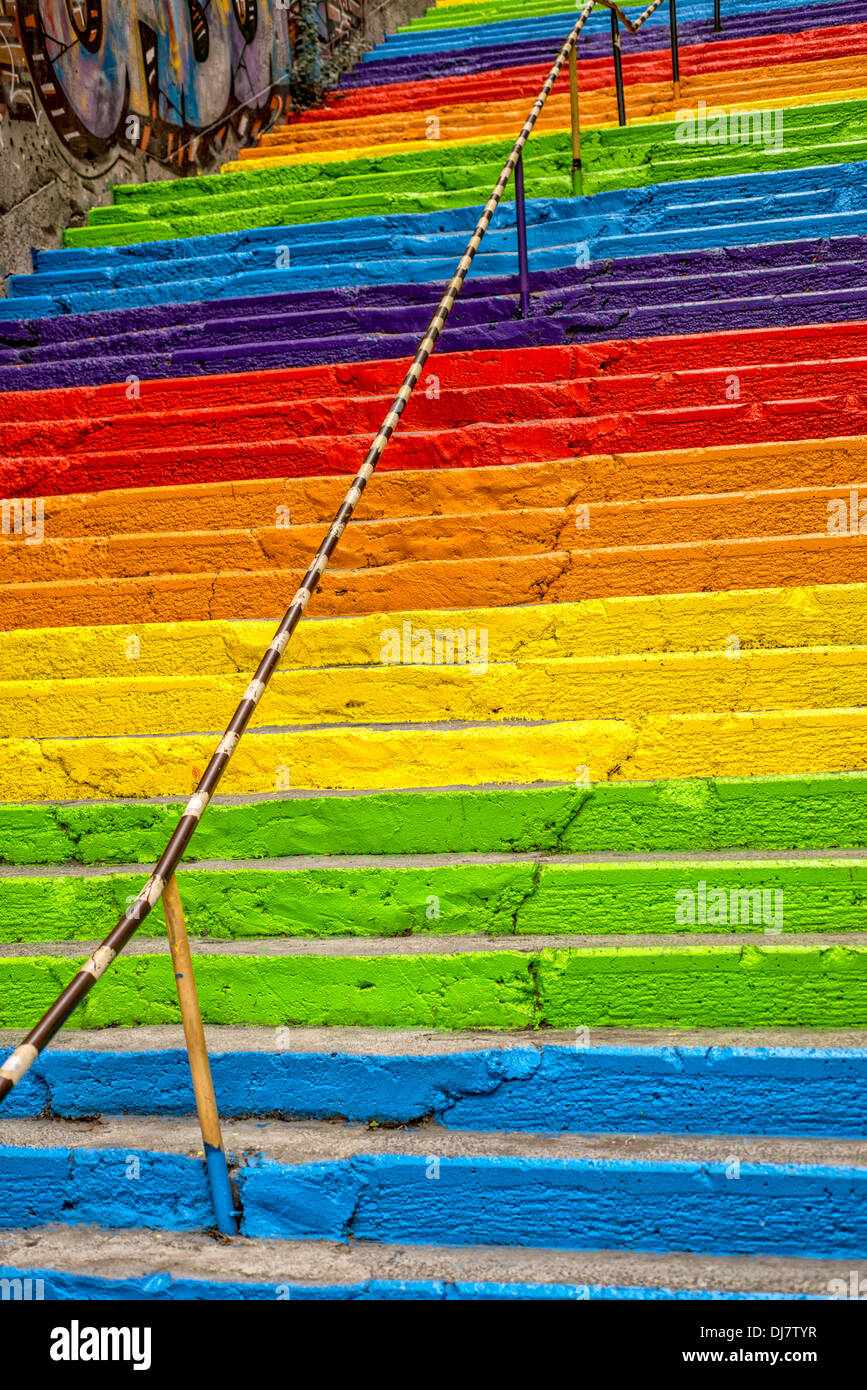 Colorful steps hi-res stock photography and images - Alamy