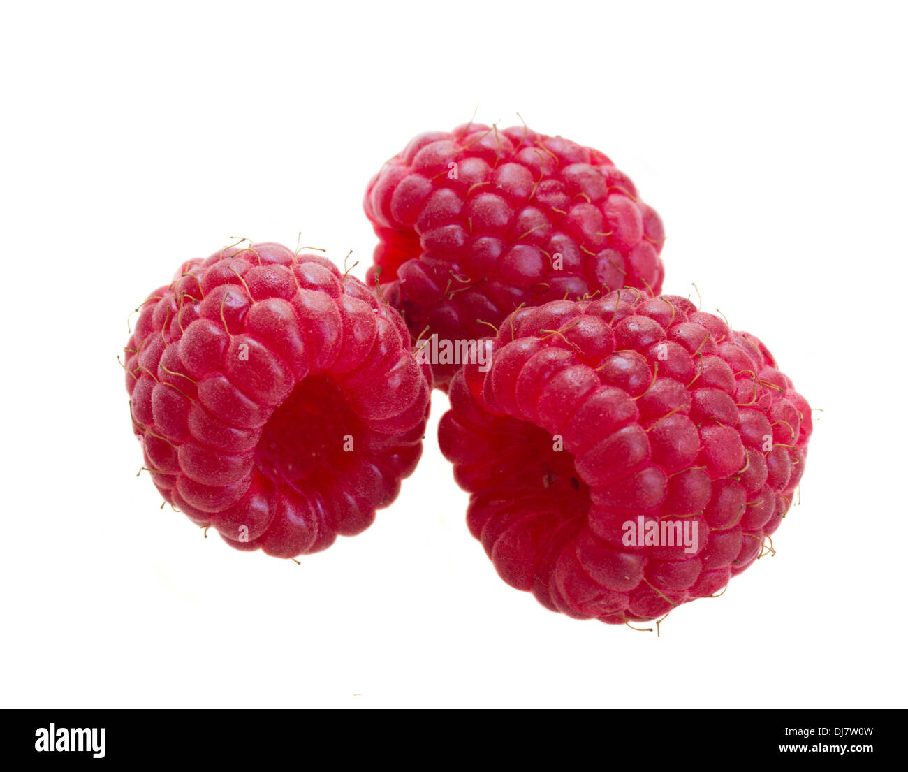 three fresh raspberry Stock Photo - Alamy