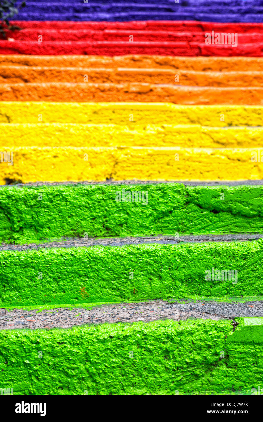 abstract, colorful steps Stock Photo - Alamy