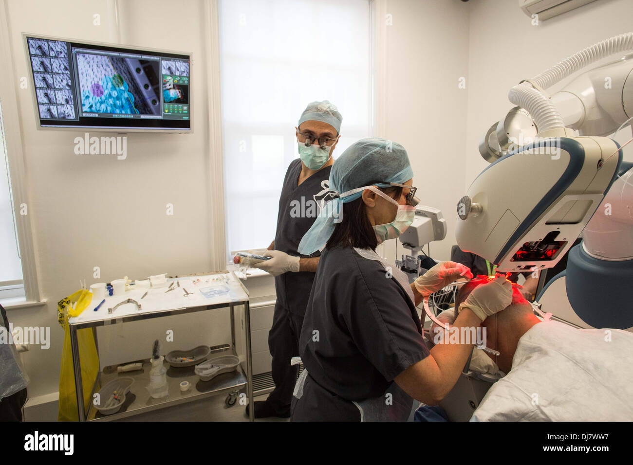 ARTAS robotic hair transplant machine being used at Farjo Hair ...