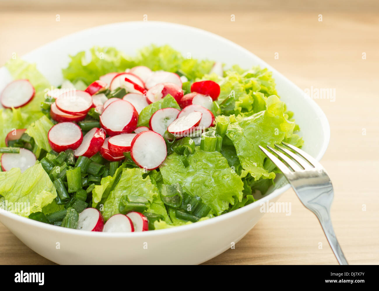 Healthy food fresh green salad Stock Photo - Alamy