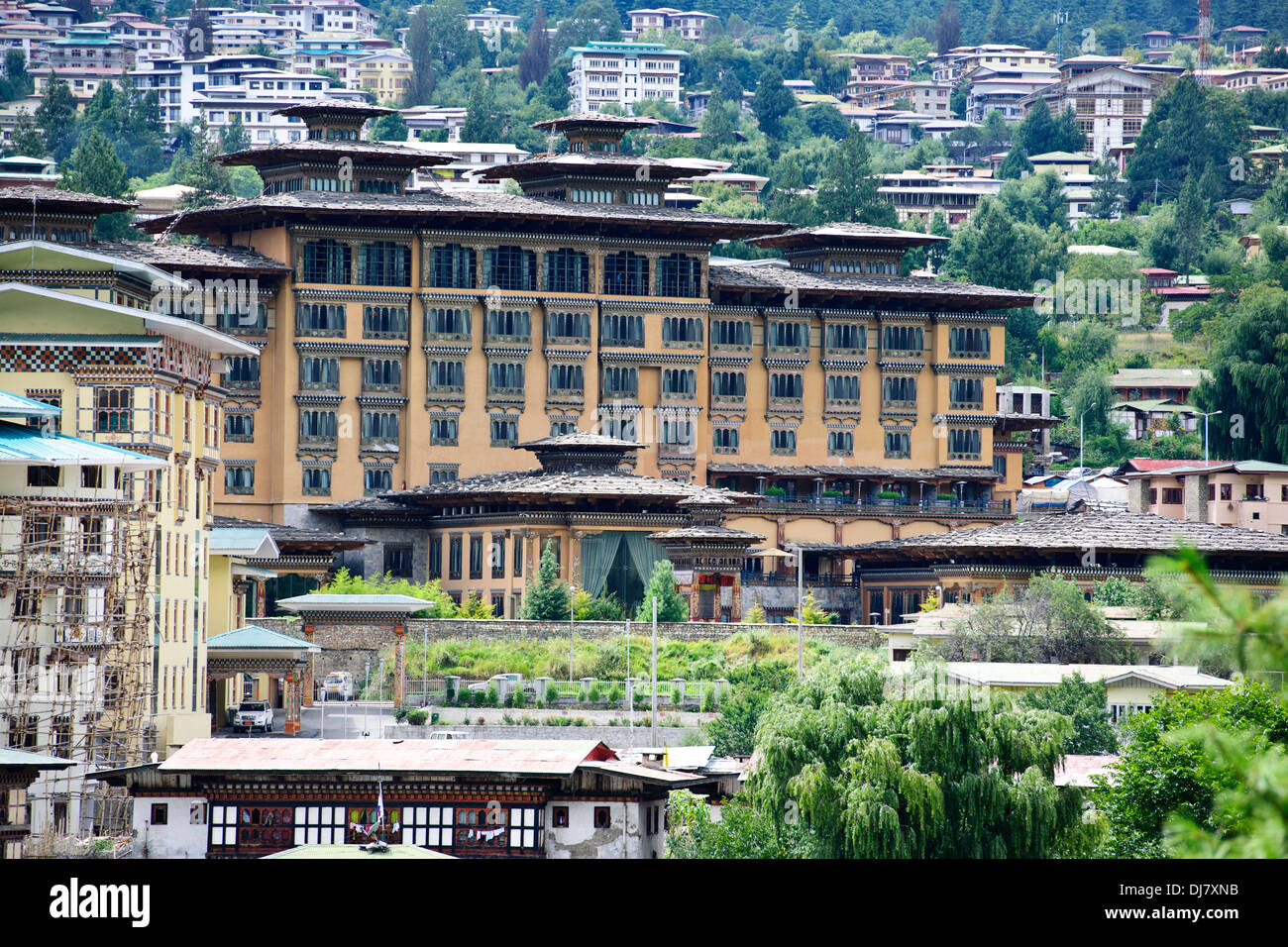 Taj Tashi five star hotel,Modern Spa Hotel,Dzong like architecture ...