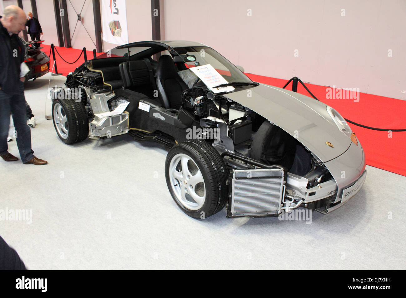 Cut-away Porsche 911 on display at the 2013 Birmingham NEC Classic Car ...