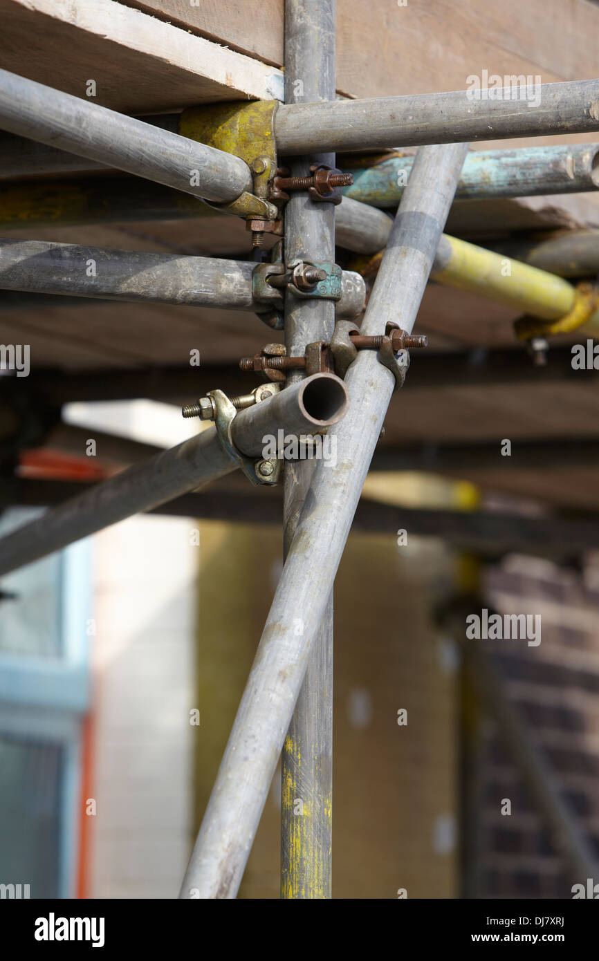 Close up of scaffolding Stock Photo - Alamy