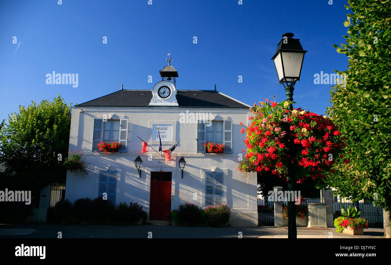 French Mairie - Town Hall in small village Stock Photo - Alamy