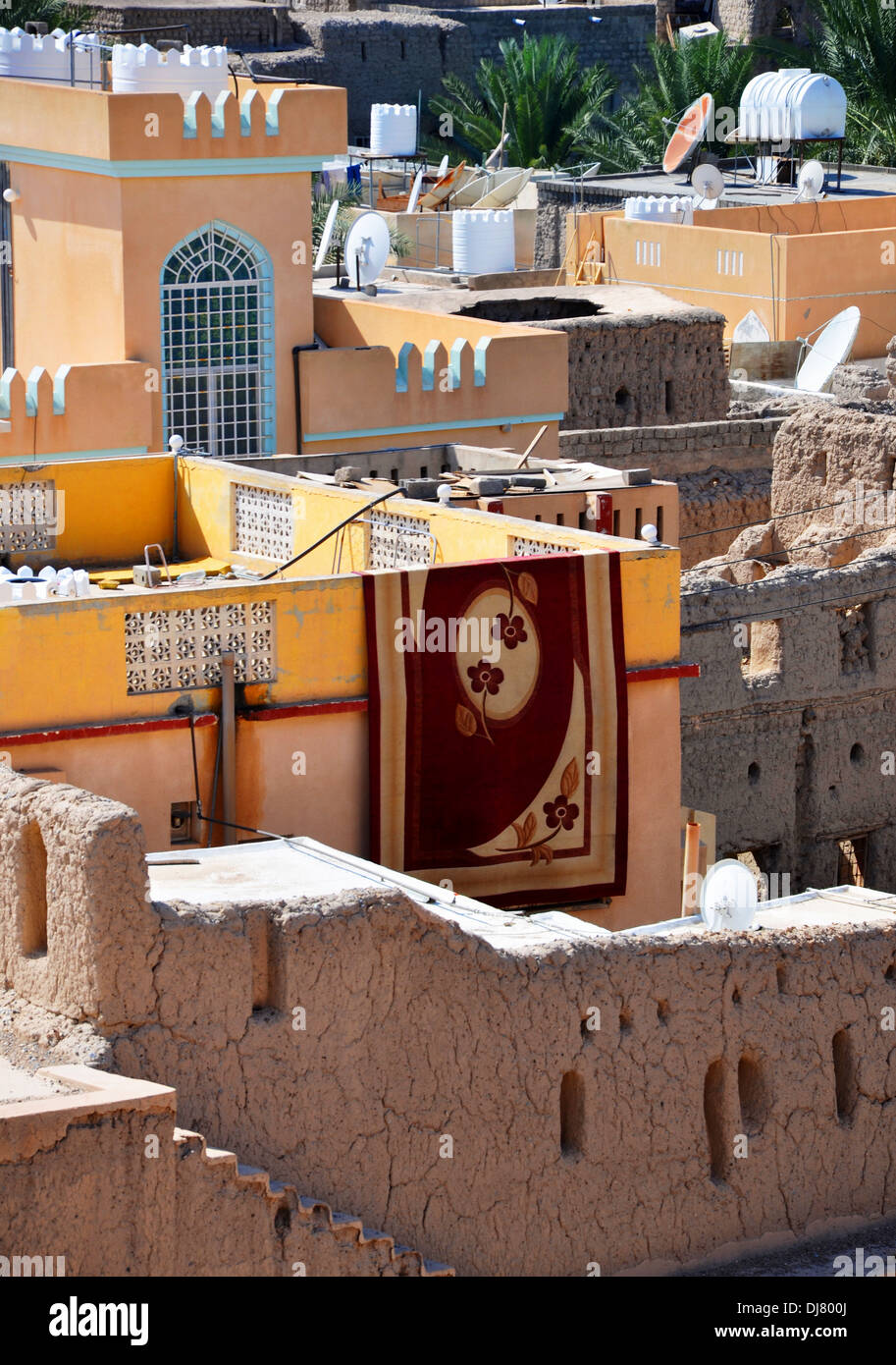 Nizwa fort in oman view from fort hi-res stock photography and images ...