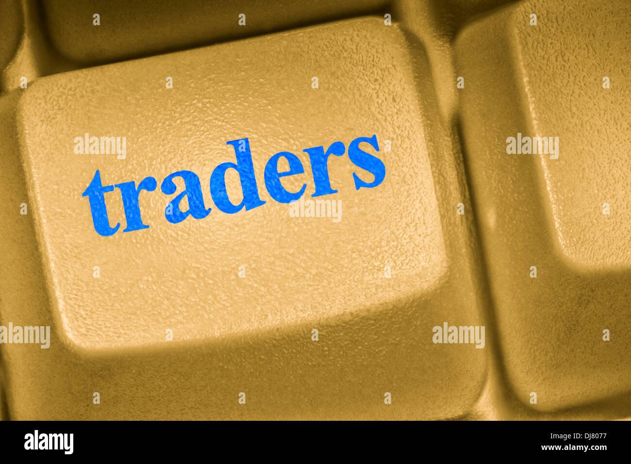 Trader Word On Keyboard Key Representing Market Strategy Stock Photo ...