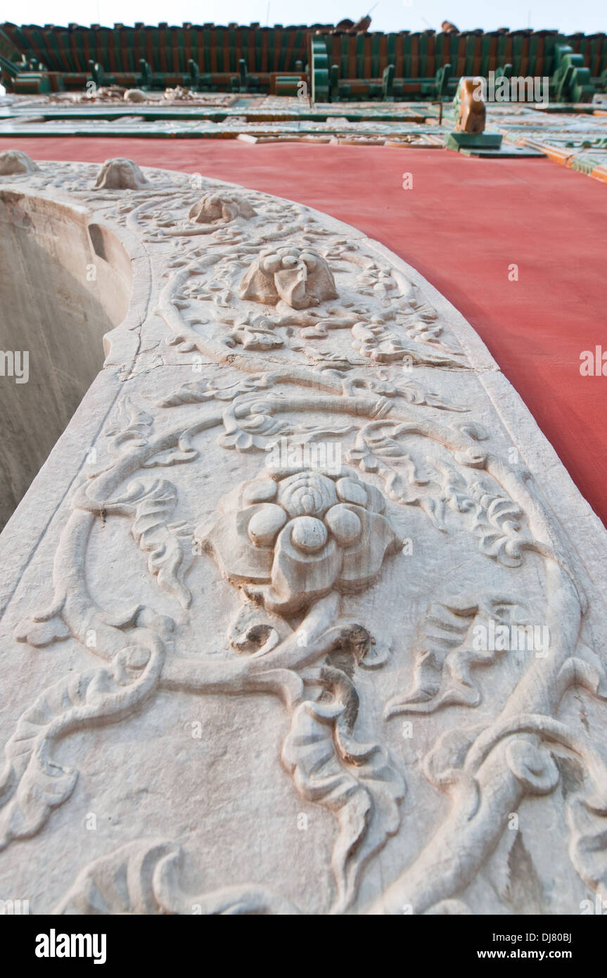 Gating style arch called Paifang or pailou in Beijing Guozijian commonly know as Imperial ...