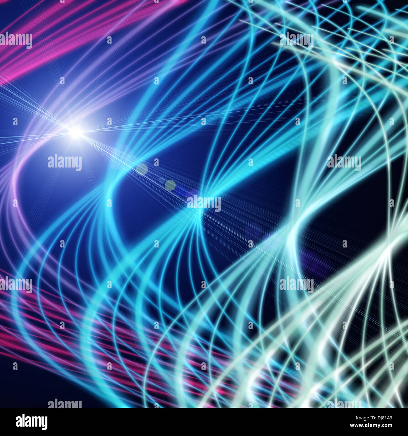 Futuristic technology wave background design with lights Stock Photo ...