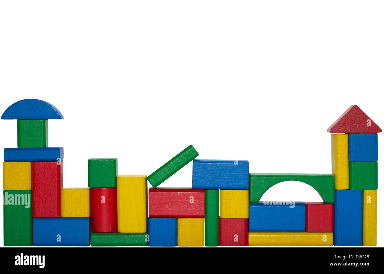 Toy building bricks tower hi-res stock photography and images - Alamy