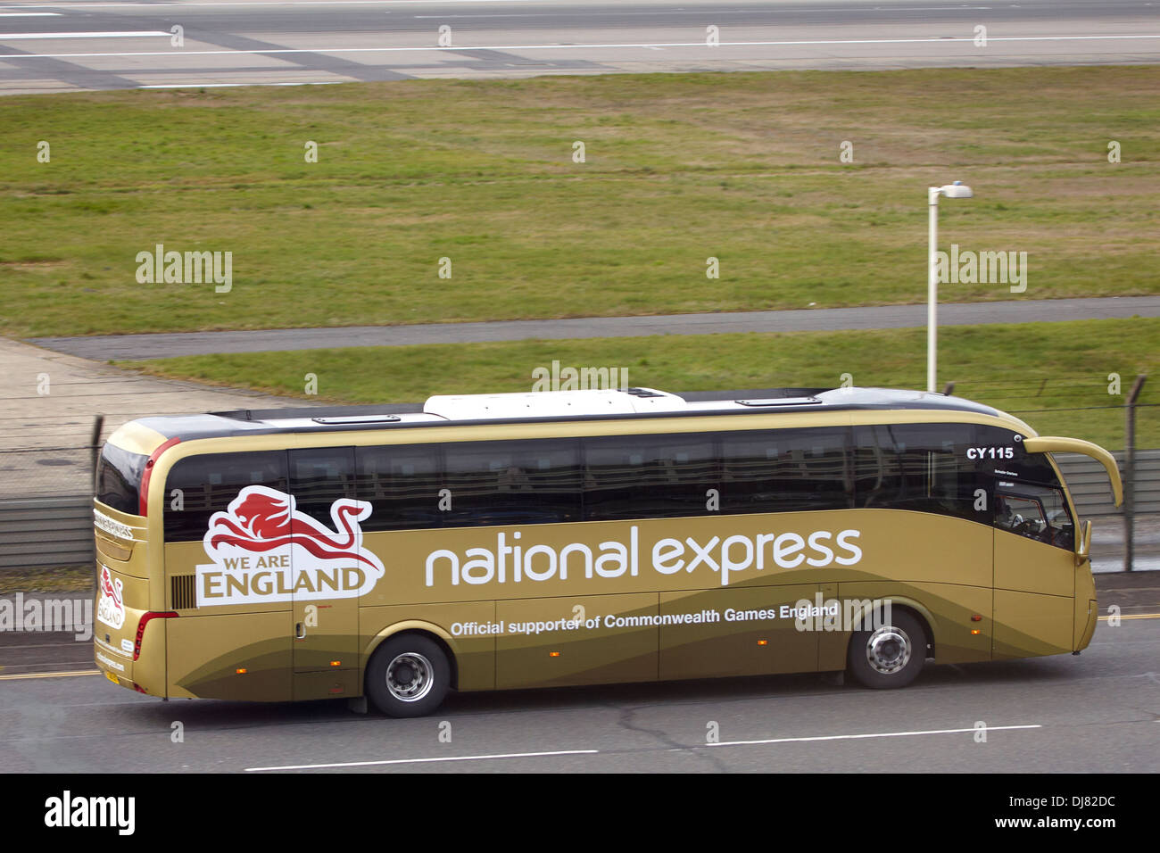 Caetano Levante bodied Scania K340EB National Express coach Stock Photo ...