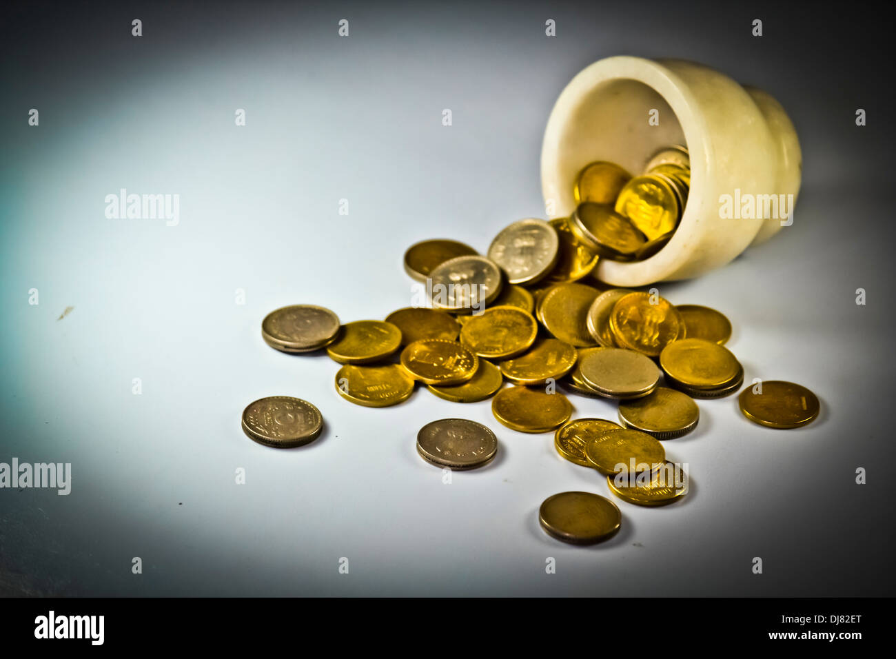 Indian Rupees, Coins Stock Photo - Alamy