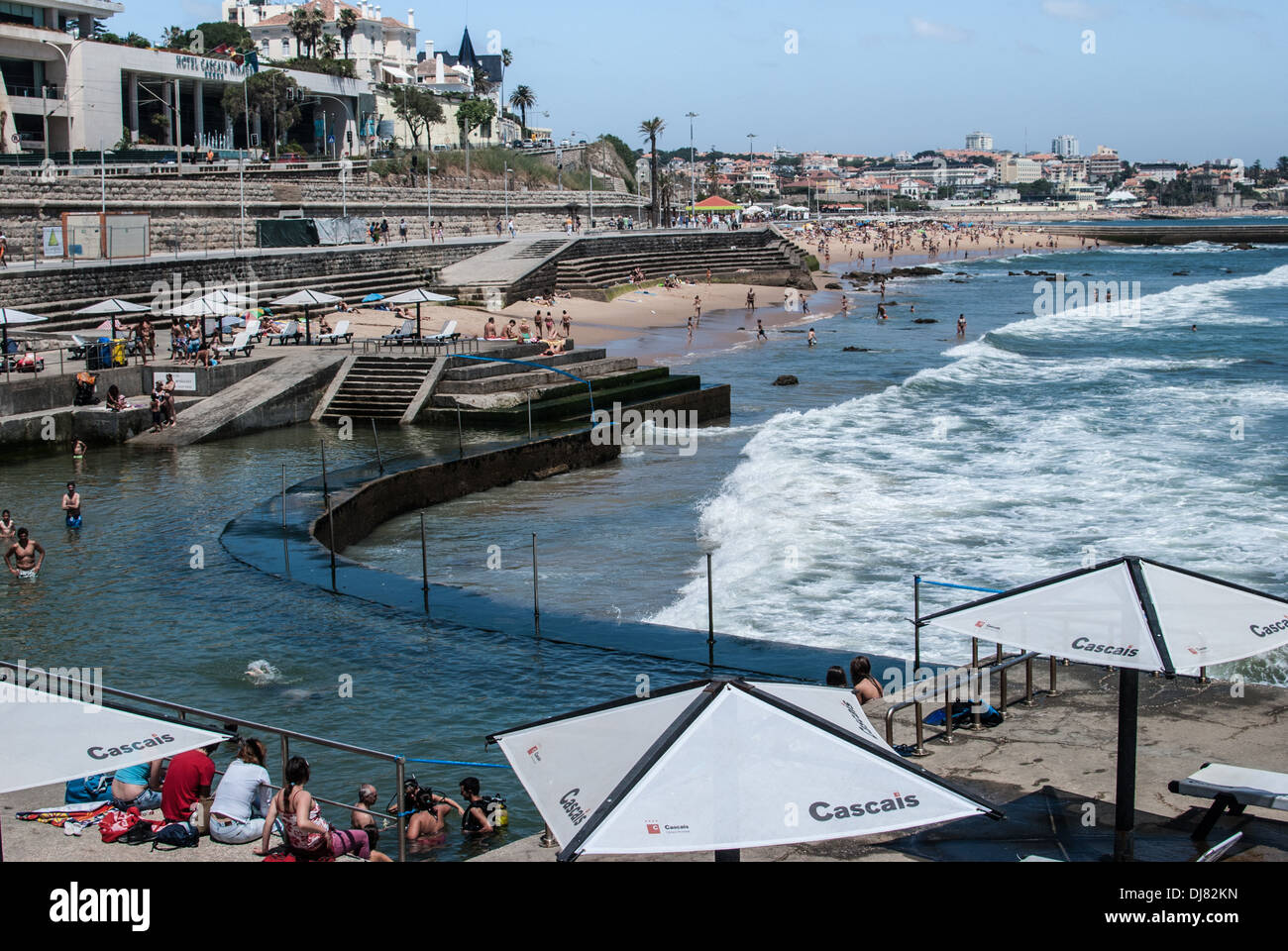 Cascais Estoril promenade seafront Portugal Stock Photo - Alamy